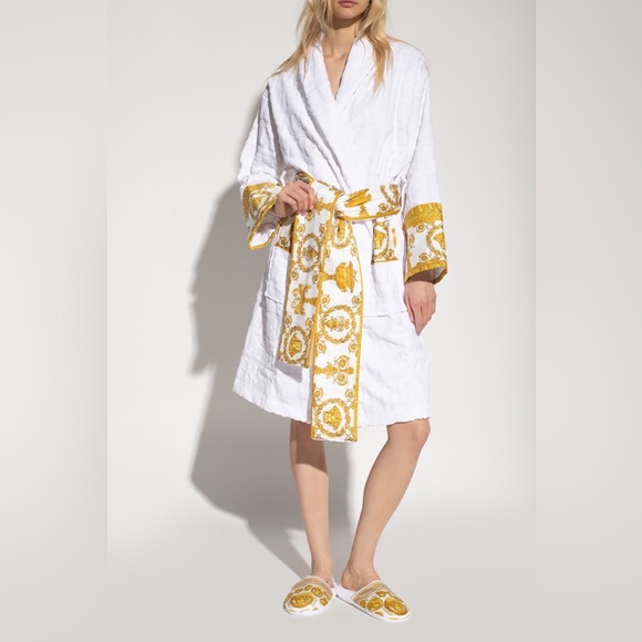 Versace | Bath | Versace Unisex Medusa Baroque Barocco Logo Terry Cloth ...